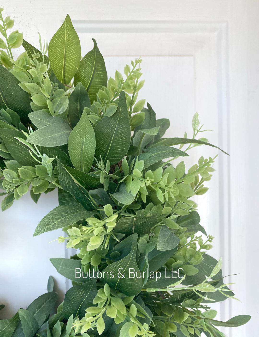 Greenery wreath – Buttons & Burlap LLC